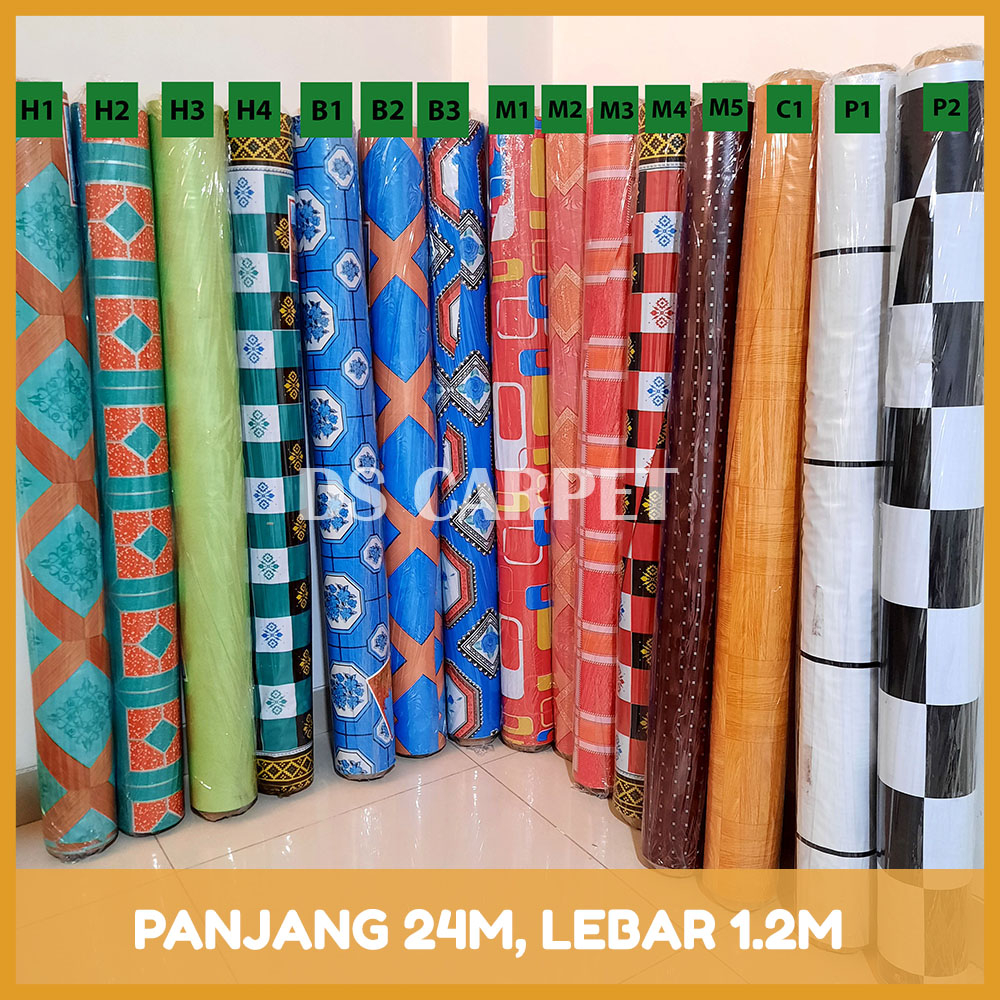 Jual DSHOME 24 Meter Taplak Meja Alas Meja Karpet Vinyl Plastik Tahan ...