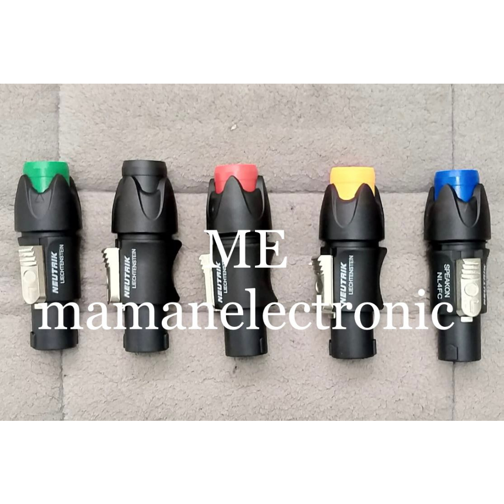 Jual Jack Speakon 4 Pin Original / Jek Spikon PVC / Jeck Spicon Speaker ...