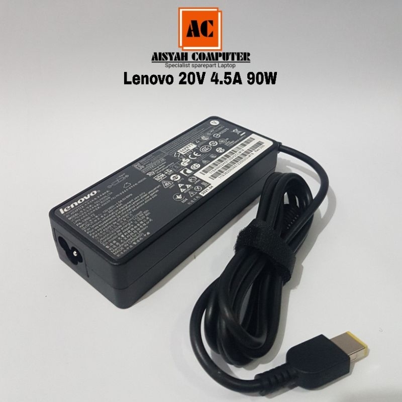 Jual Adaptor Charger laptop original for ideapad model : Z510 Z500 G500 G505 - 20V 4.5A 90W USB ...