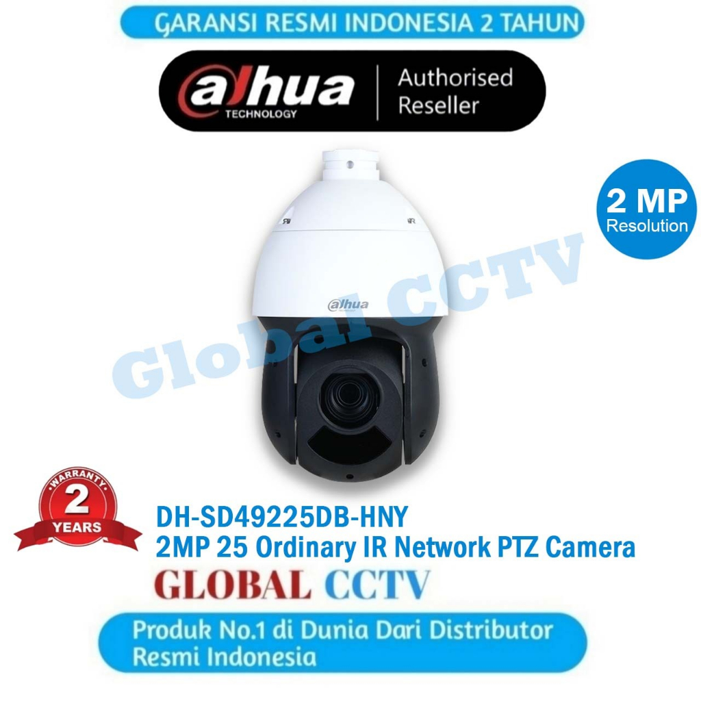 Jual IP PTZ DAHUA DH-SD49225DB-HNY PTZ IP CAMERA 2MP 25X OPTICAL ZOOM / AI GARANSI RESMI DAHUA ...
