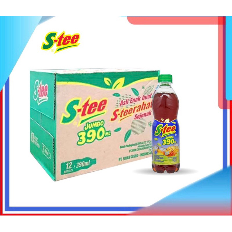 Jual S-tee Teh Melati Botol Jumbo 390 ml x 12 pcs 1DUS Stee | Shopee ...