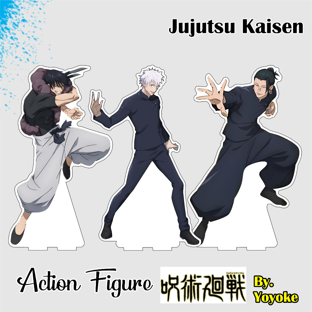 Jual Action Figure Acrylic jujutsu Kaisen Satoru Gojo Toji Geto ...