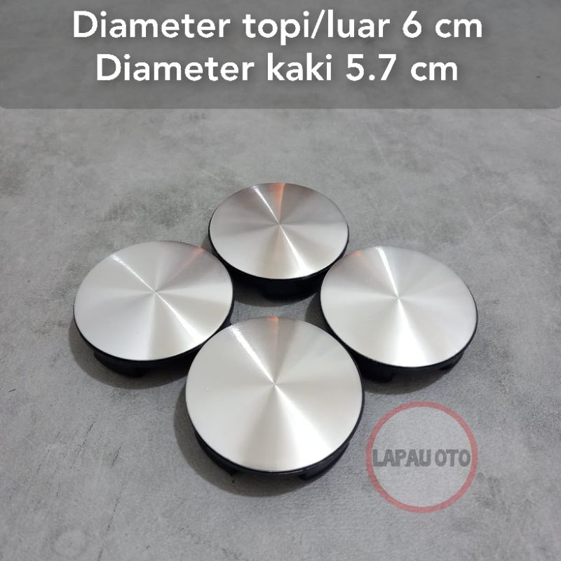 Jual dop velg racing variasi polos luar 6 cm kaki 5.7 cm | Shopee Indonesia
