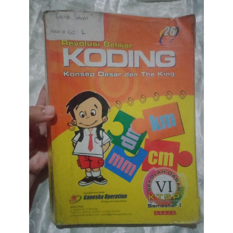 Jual Buku Revolusi Belajar KODING Konsep Dasar dan The King SD Kelas 6 ...
