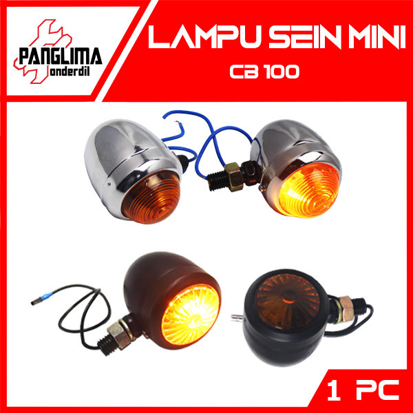 Jual Lampu Sein Model CB 100-CB100 Lama Warna Hitam-Chrome-Crom Sen ...