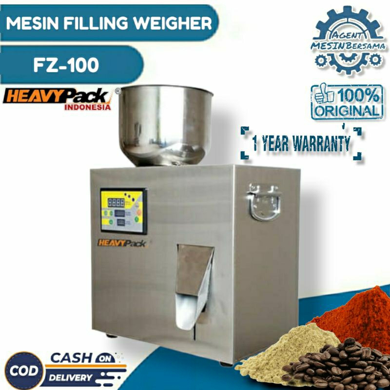 Jual Mesin Filling Weigher FZ-100 Mesin Pengisi Penimbang Produk Powder ...