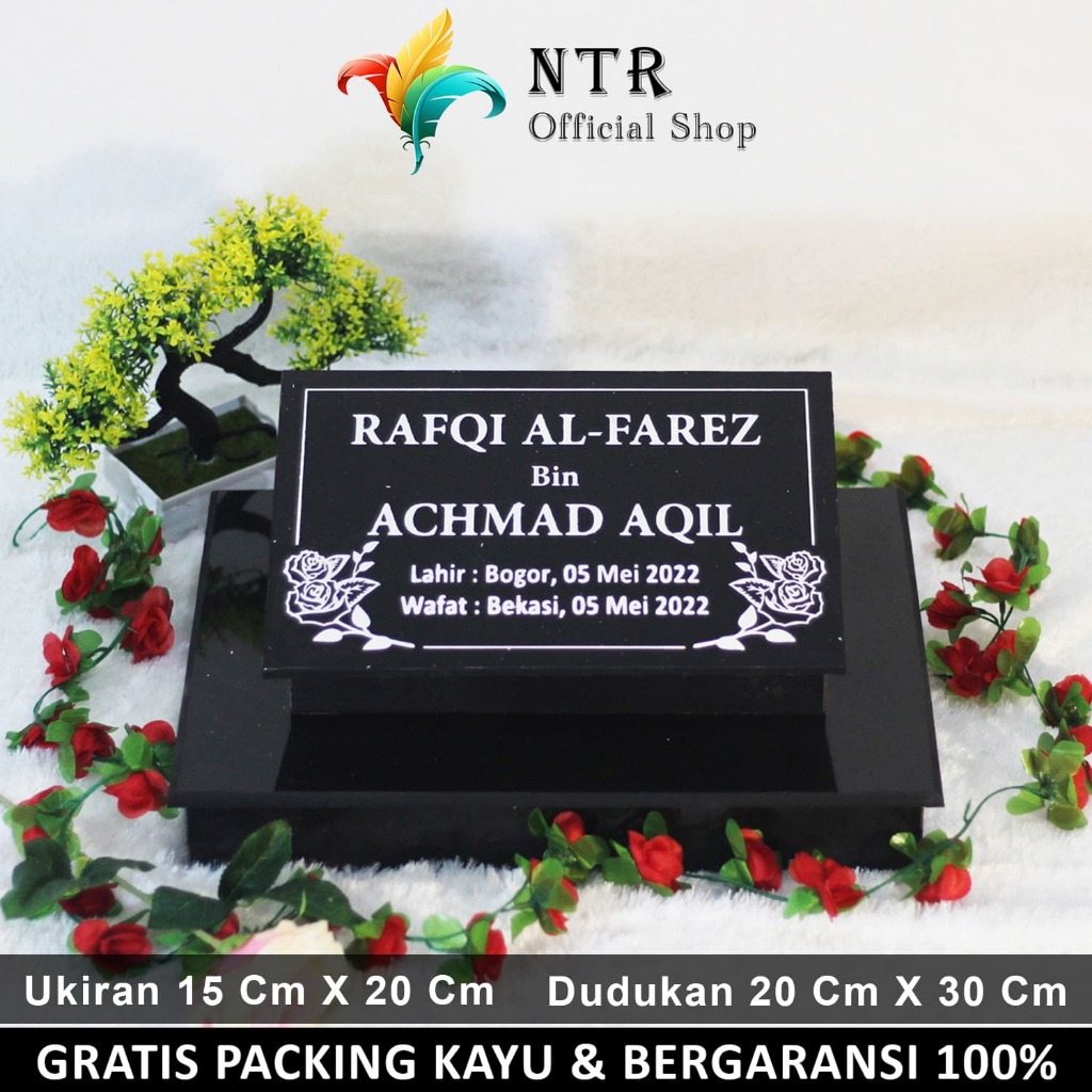 Jual Kepala Batu Nisan Dudukan Maesan Makam Nissan Kijing Full Set ...