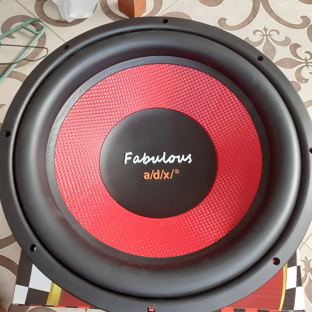 Jual SPEAKER SUBWOOFER AUDIO MOBIL12 INCH ADX FABULOUS MERAH DOUBLE ...