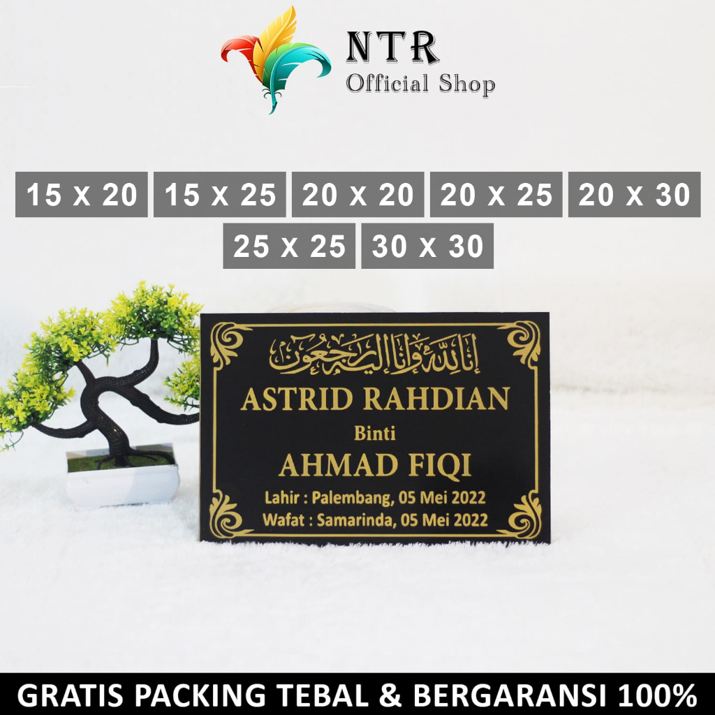 Jual Prasasti Tulisan Papan Nama Batu Nisan Ukir Granit Kijing Maesan ...