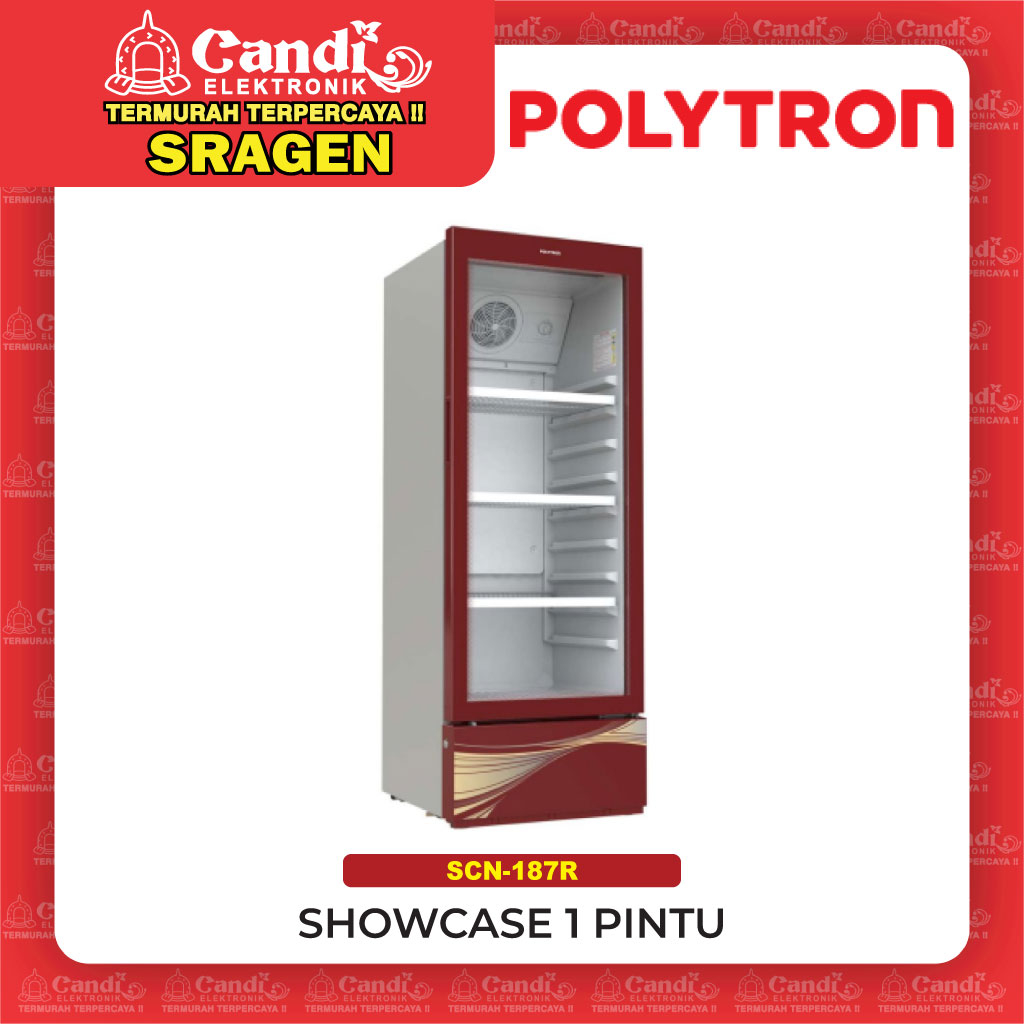 Jual POLYTRON Showcase 1 Pintu 230 Liter - SCN-187R | Shopee Indonesia