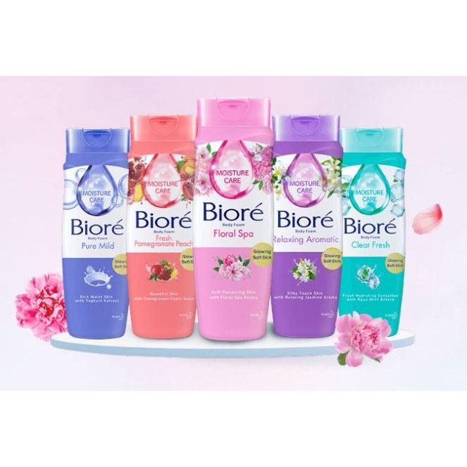 Jual Biore Body Foam ( 100ml Botol / 250ml Pouch ) - Body Wash Sabun Mandi Cair Biore | Shopee ...