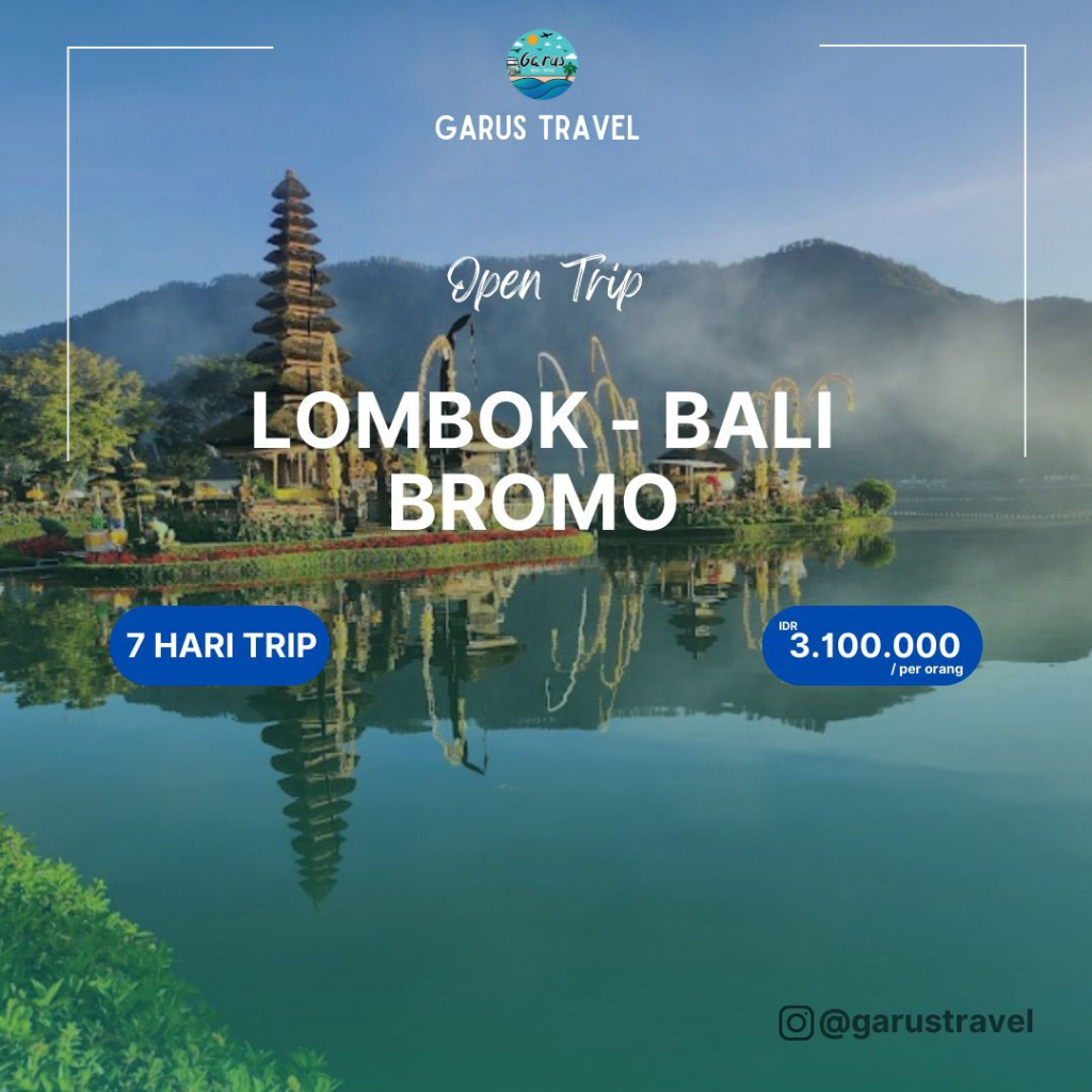 Jual LOMBOK - BALI - BROMO (7D) | Shopee Indonesia