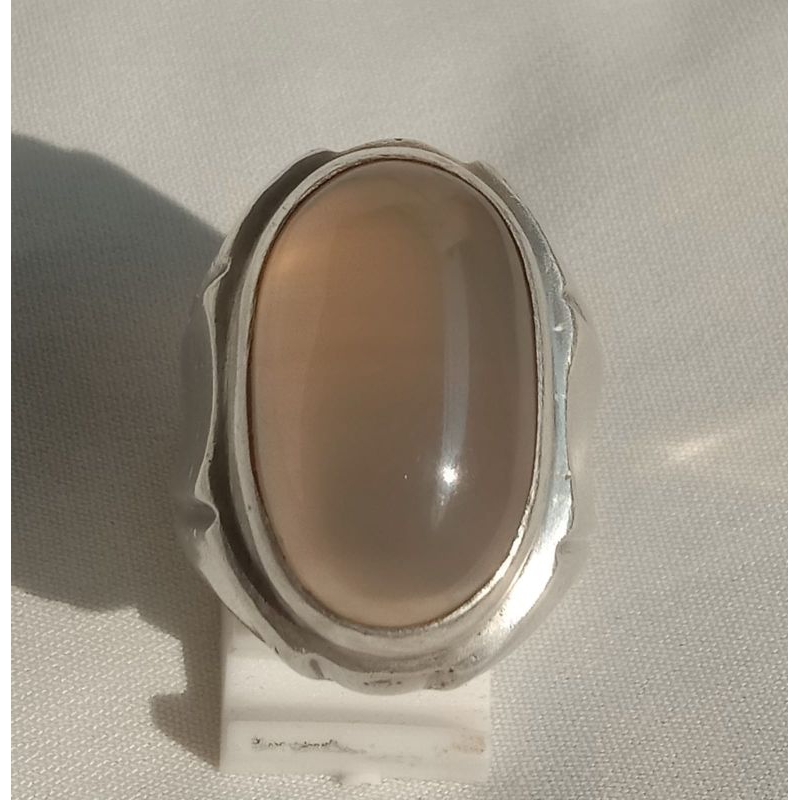 Jual Batu Akik Djadul Putih Snow Golden Pacitan Ring Perak | Shopee ...