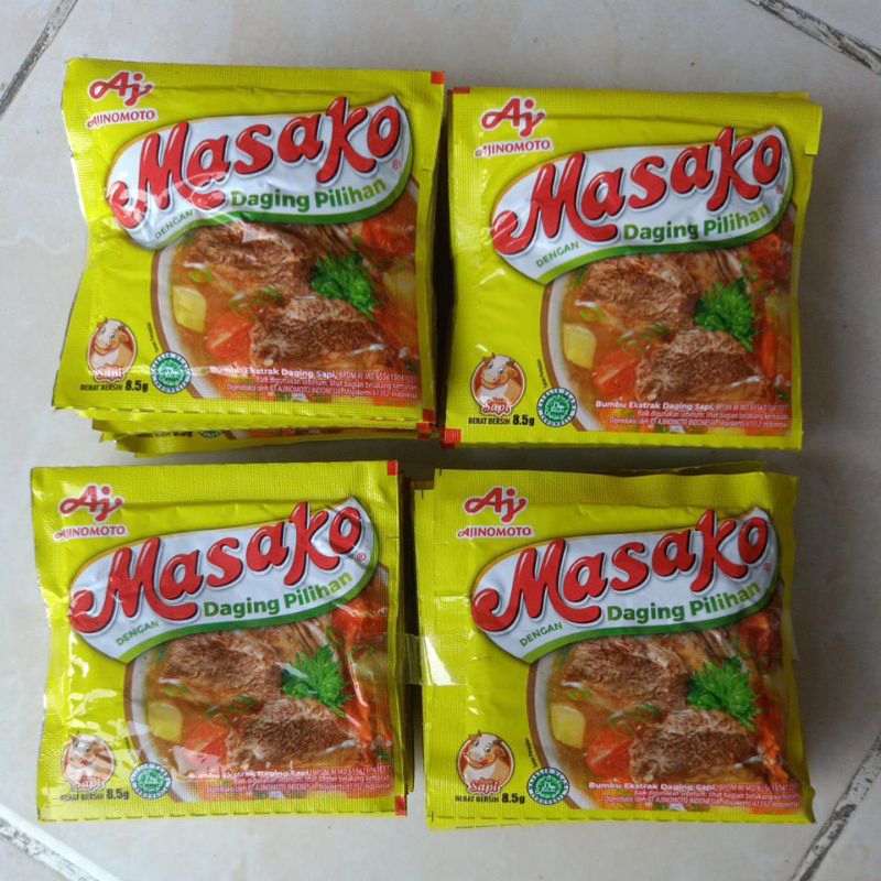 Jual MASAKO SAPI RENCENG (12 SACHET, 1 SACHET 8.5Gr) | Shopee Indonesia