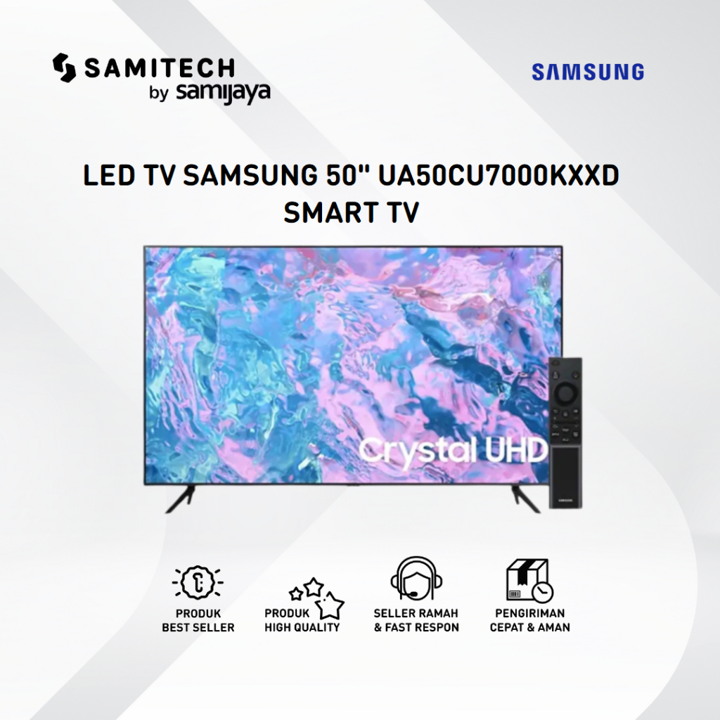Jual LED TV SAMSUNG 50" UA50CU7000KXXD CRYSTAL UHD 4K SMART TV | Shopee Indonesia