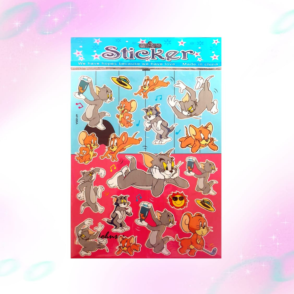 Jual Gambar Tempel Laser Sticker Stiker Laser Anak Karakter Kartun Tom ...