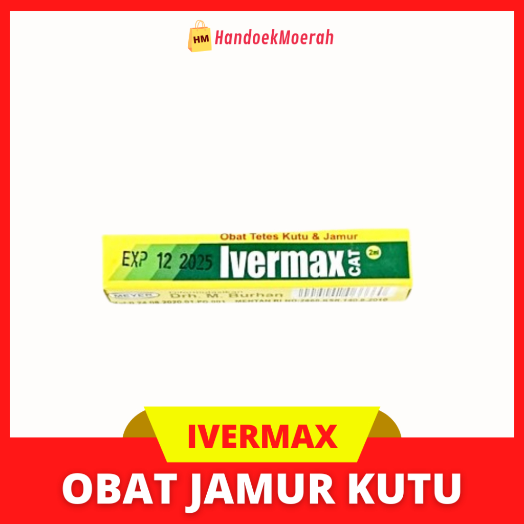 Jual IVERMAX 2ml / Obat Tetes Jamur Kutu Kucing Murah | Shopee Indonesia
