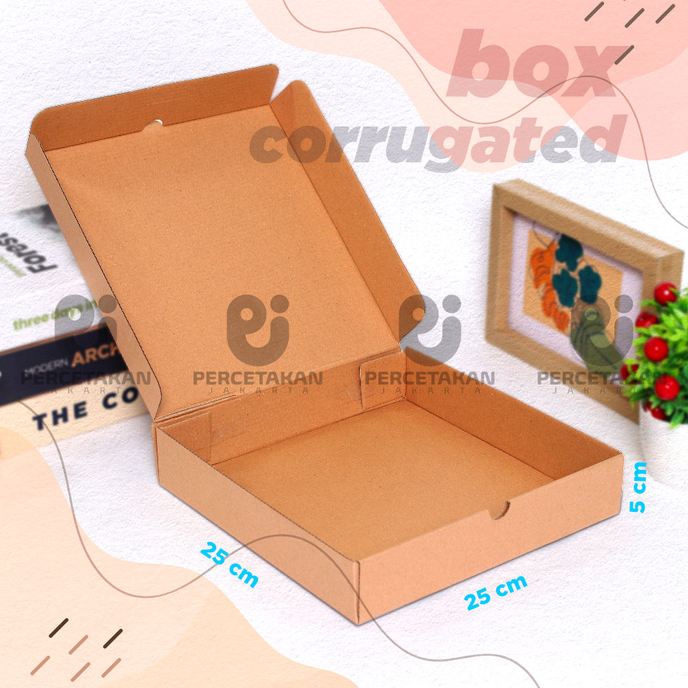 Jual Kardus Corrugated 25x25x5 CM | Die Cut | Kotak Karton | Box Packing Souvenir Pizza | Shopee ...