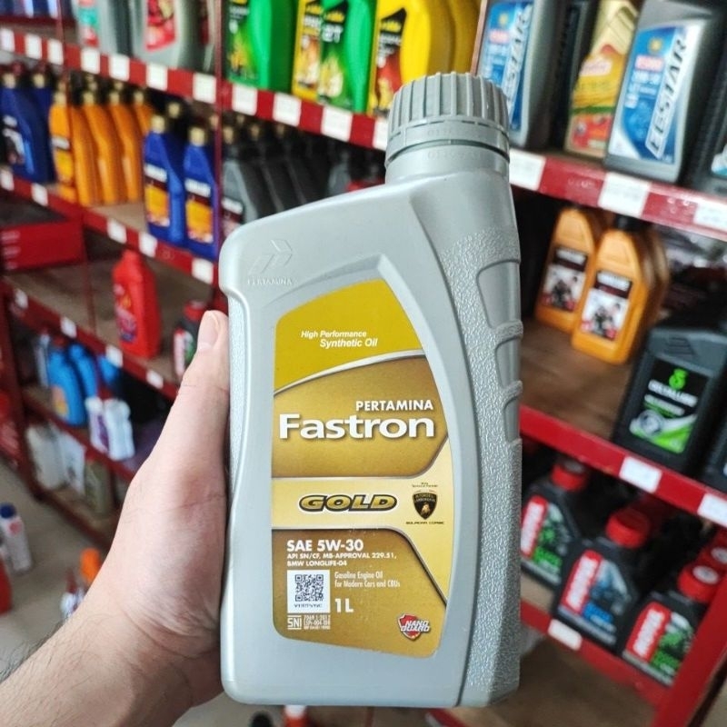 Jual Pertamina Oli Fastron Gold 5W-30 Sn/Cf Acea (Lam) 1 Liter Kemasan ...