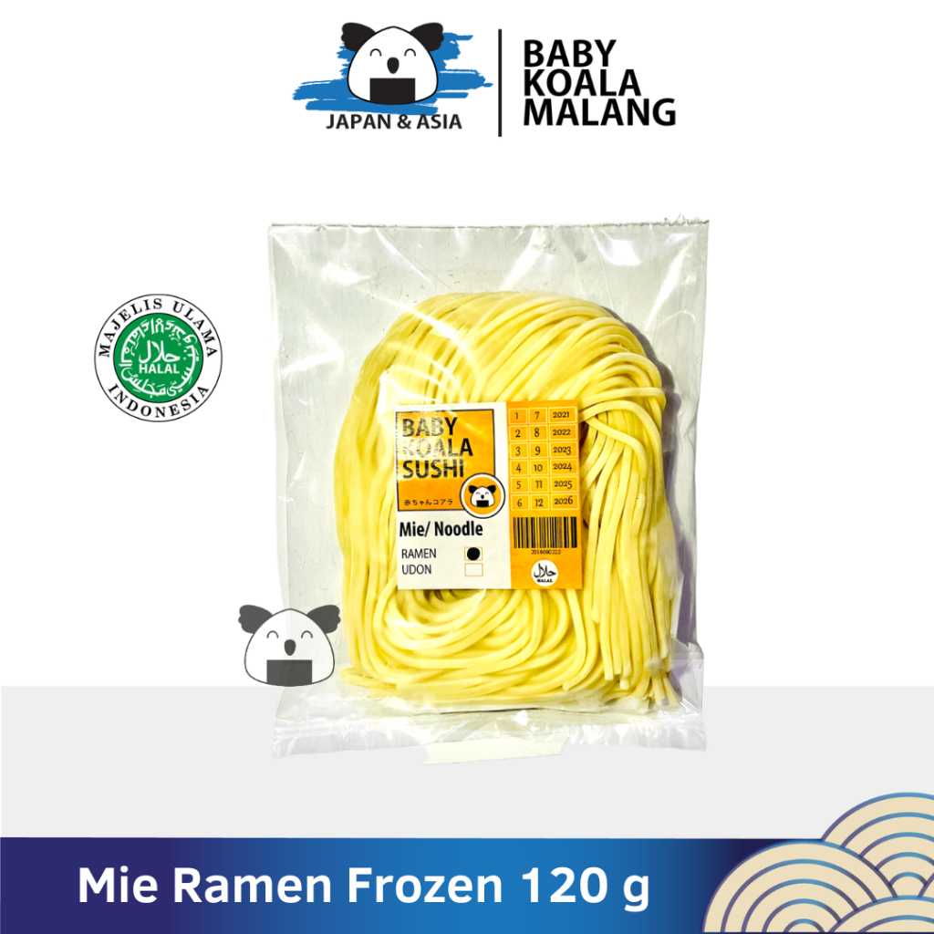 Jual MIE RAMEN Plain Frozen Tanpa Bumbu 120 g Halal,,// | Shopee Indonesia
