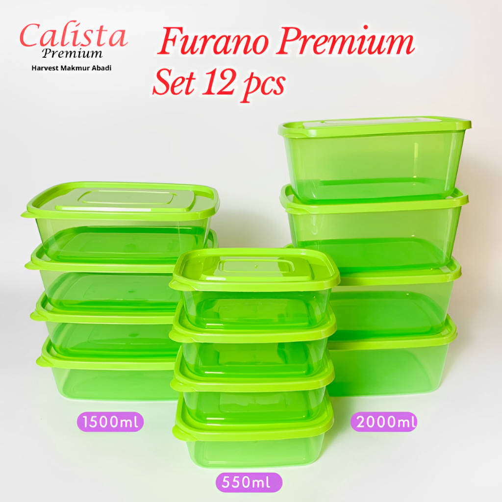 Jual 【CALISTA】SET 12 PCS FURANO PREMIUM UKURAN BESAR WADAH PENYIMPANAN ...
