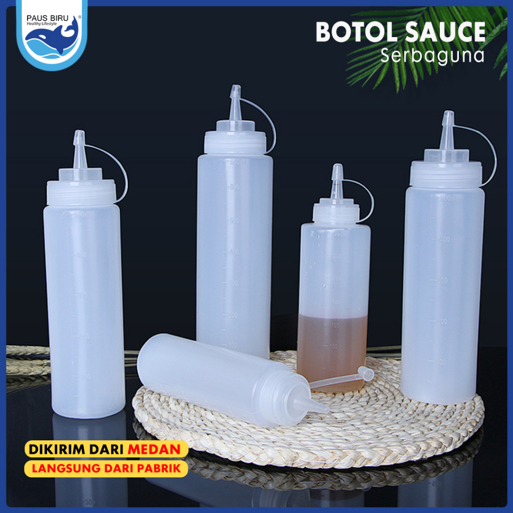 Jual Paus Biru - Botol Saus/Botol Sauce Mayonaise/Botol Kecap/Botol ...