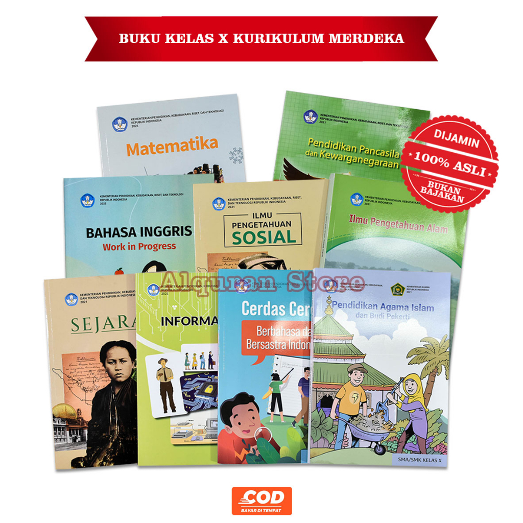 Jual Buku Pelajaran Siswa Lengkap Kelas 10 SMA SMK Kurikulum Merdeka ...