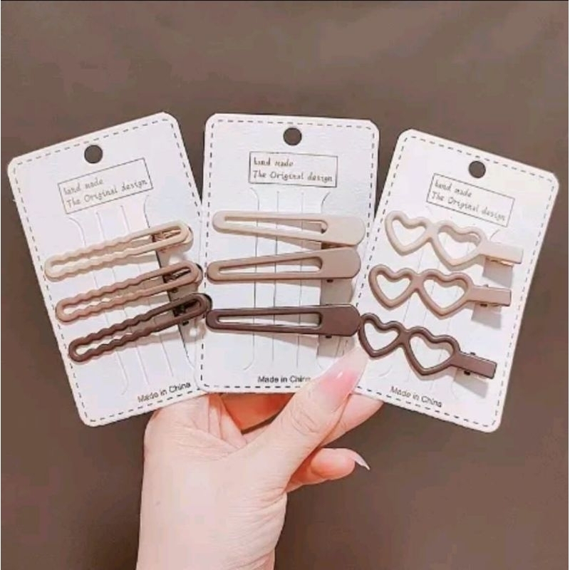 Jual 1 Set Jepit Rambut Wanita Bentuk Lucu Fashion Korea / Jepitan ...