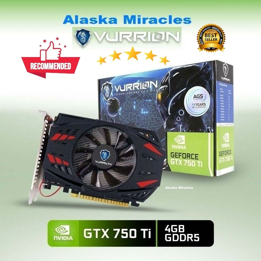 Jual VGA VURRION GTX 750 TI 4GB DDR5 128 BIT | Shopee Indonesia