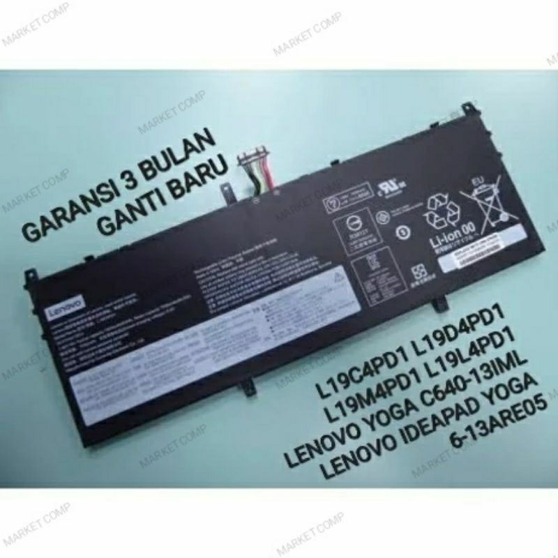 Jual INTERNAL BATTERY BATERAI ORIGINAL LENOVO IDEAPAD YOGA 6 13 ARE05 6 ...