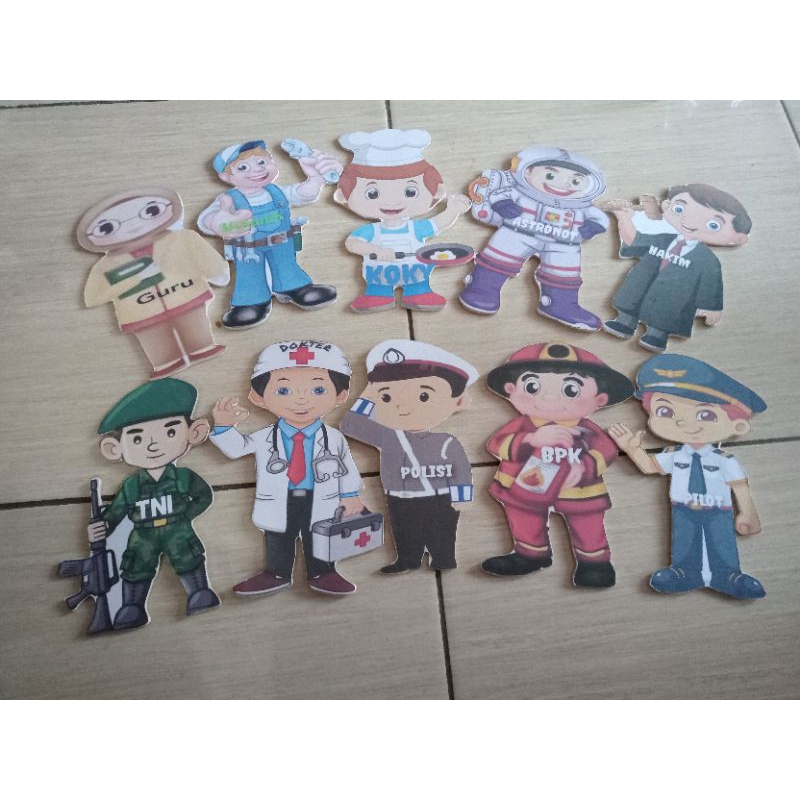 Jual KARAKTER ANIMASI PROFESI | Shopee Indonesia