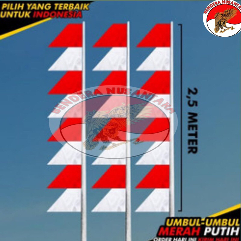 Jual UMBUL UMBUL MERAH PUTIH POLOS TERBAIK /10pcs | Shopee Indonesia