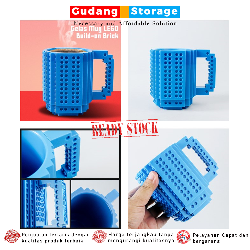 Jual [PROMO] Premium Gelas Lego Tempat Minum Air Glass Plastik 350ml ...