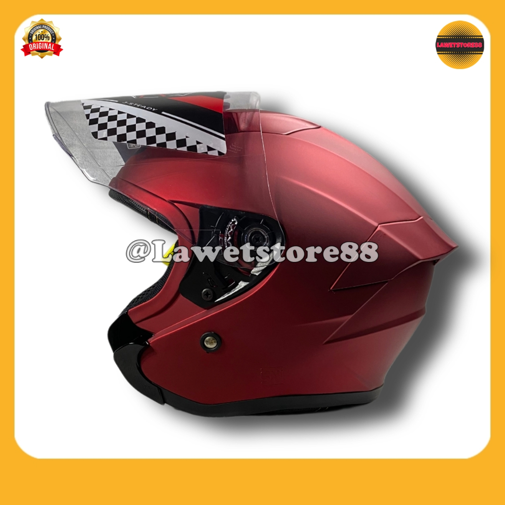 Jual Helmets Sepeda Motor Half Face Gift Sargon Solid Polos Original ...