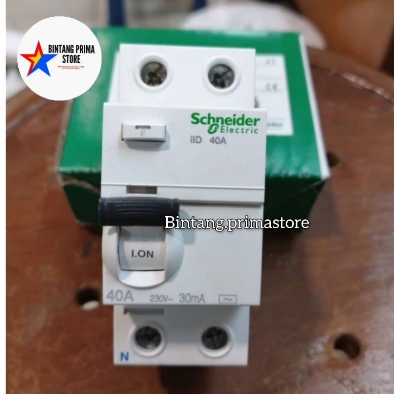 Jual RCCB / ELCB ACTI9 IID 2 Phase 40A 30MA , 300mA Tipe A9R71240 Schneider | Shopee Indonesia