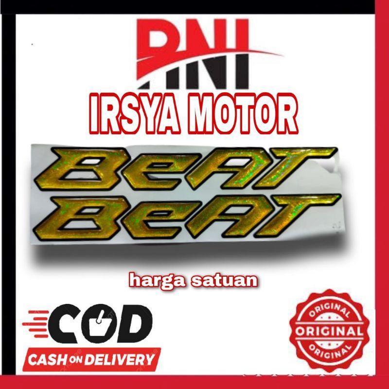 Jual Logo emblem timbul 3D Motor Honda BEAT Fi Karbu Variasi Stiker ...