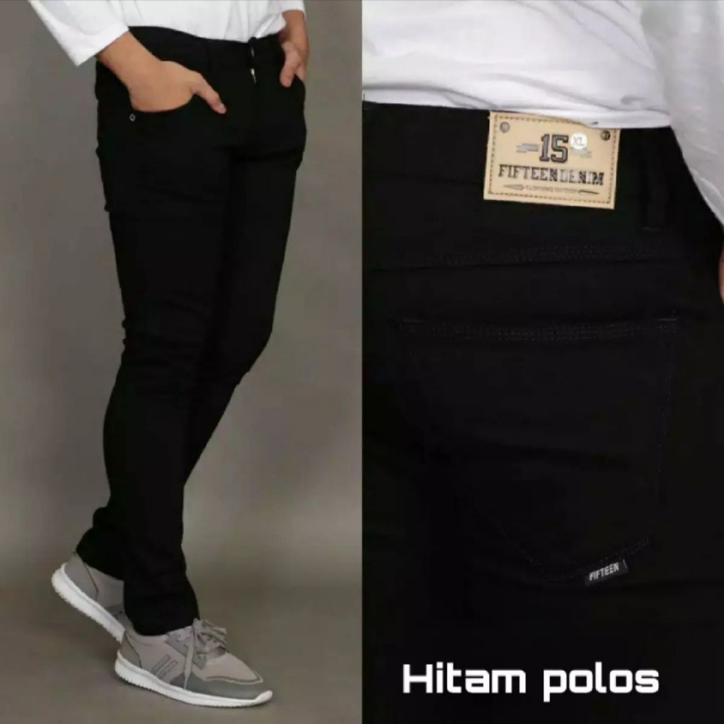 Jual FIFTEEN DENIM Celana Jeans Panjang Pria Slim Fit Denim Stretch ...