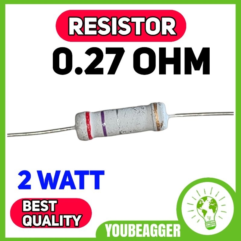 Jual Resistor 0.27 ohm 2W | Shopee Indonesia