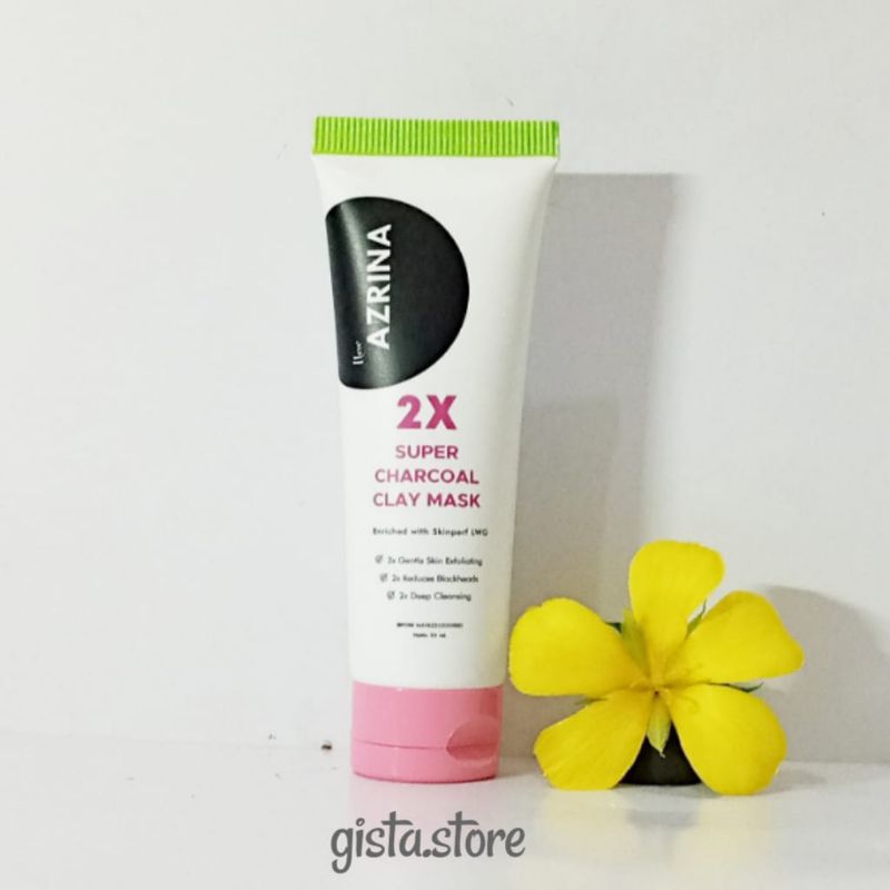 Jual azrina 2x super charcoal mask | Shopee Indonesia