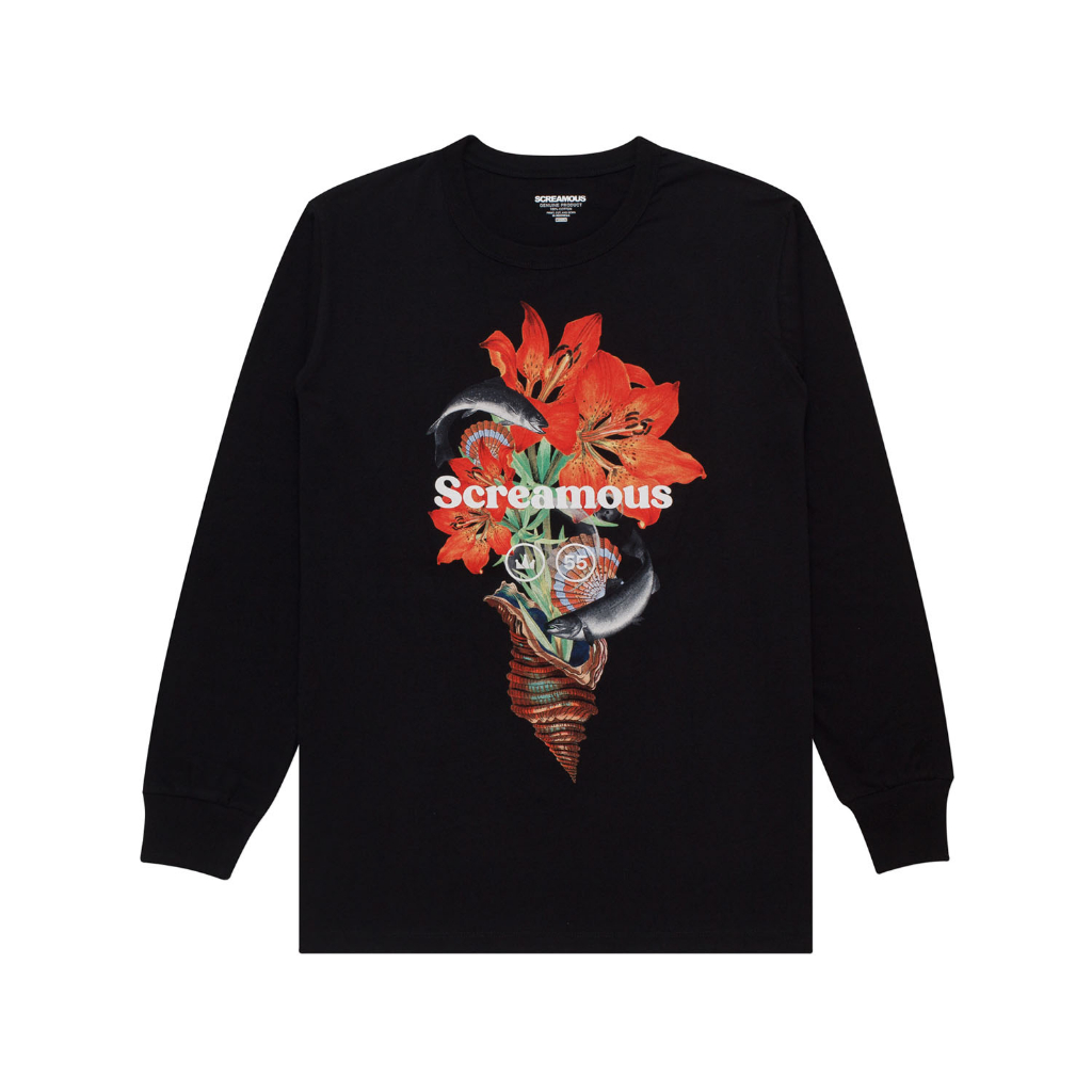 Jual Screamous Kaos T-Shirt Longsleeves SEASHELL | Shopee Indonesia