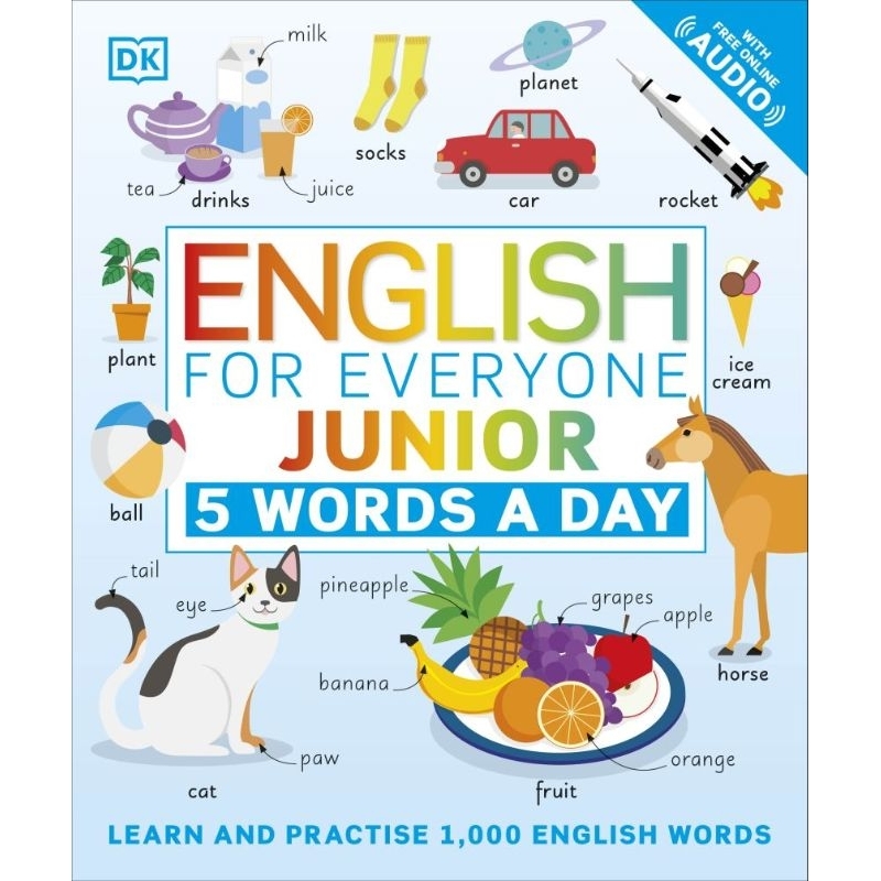 Jual Original DK UK English for Everyone Junior 5 Words a Day | Shopee ...