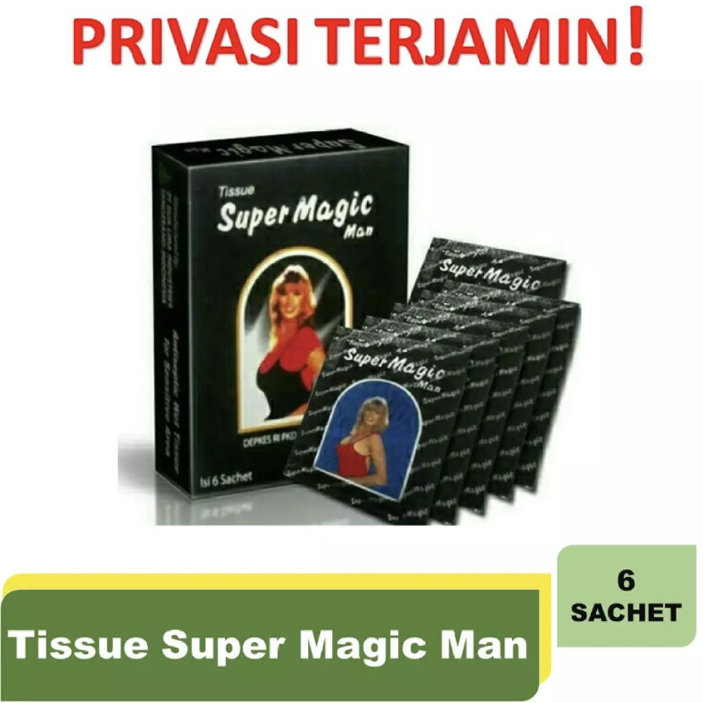 Jual Tissue Magic Power Super Tisu Tissu Magic Man Antiseptic - 6 Pcs ...