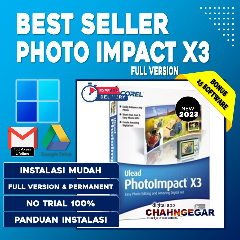 Jual Corel Ulead PhotoImpact X12 Full Version Software Photo Impact X3 ...