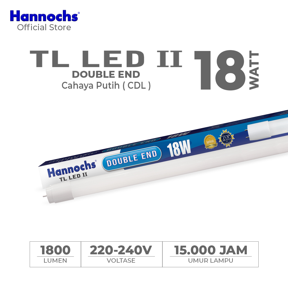 Jual Hannochs Lampu TL LED II Double End 18 Watt Lampu Tube Light ...