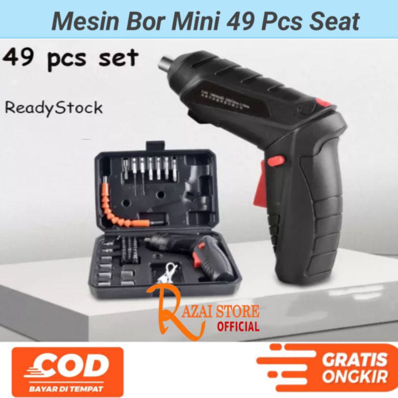 Jual Mesin Bor Mini Cordless Mini 49pc Seat Bor Mini Elektrik Mesin Bor ...