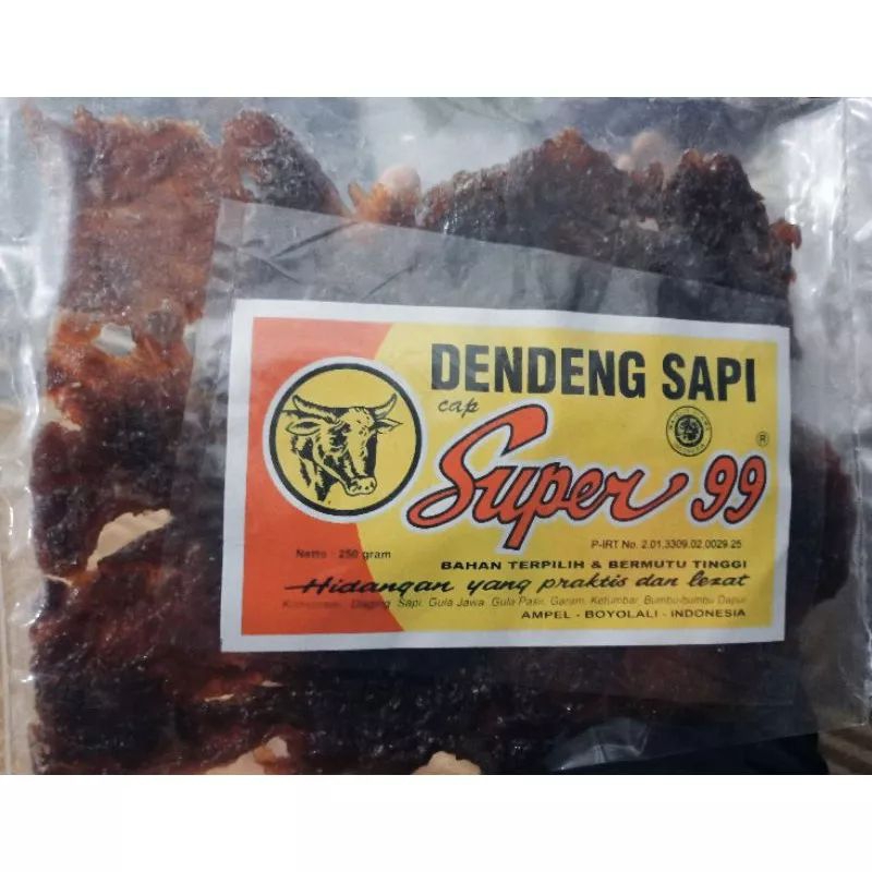 Jual Dendeng Cap Sapi Asli 99 250gr | Shopee Indonesia