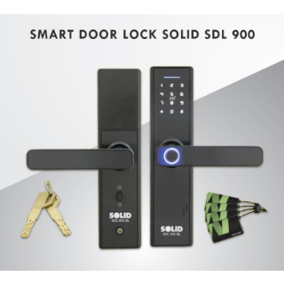 Jual SOLID - HANDLE PINTU ELEKTRONIK / SMART DOOR LOCK SOLID SDL 900 | Shopee Indonesia