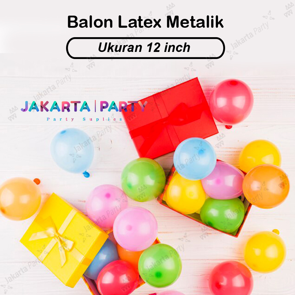 Jual Balon Metalik 12 Inch | Shopee Indonesia