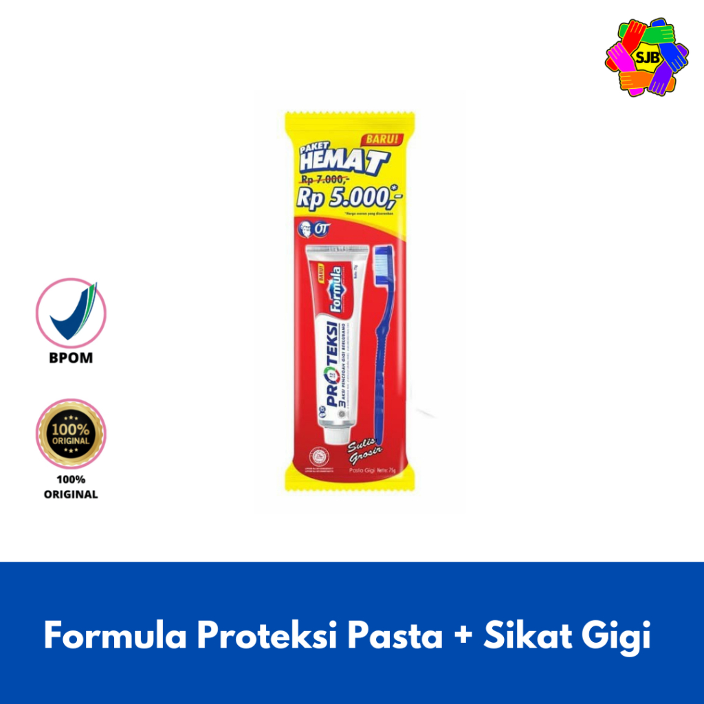 Jual Paket pasta Gigi Proteksi 75Gr Formula Odol + Sikat Gigi | Shopee ...