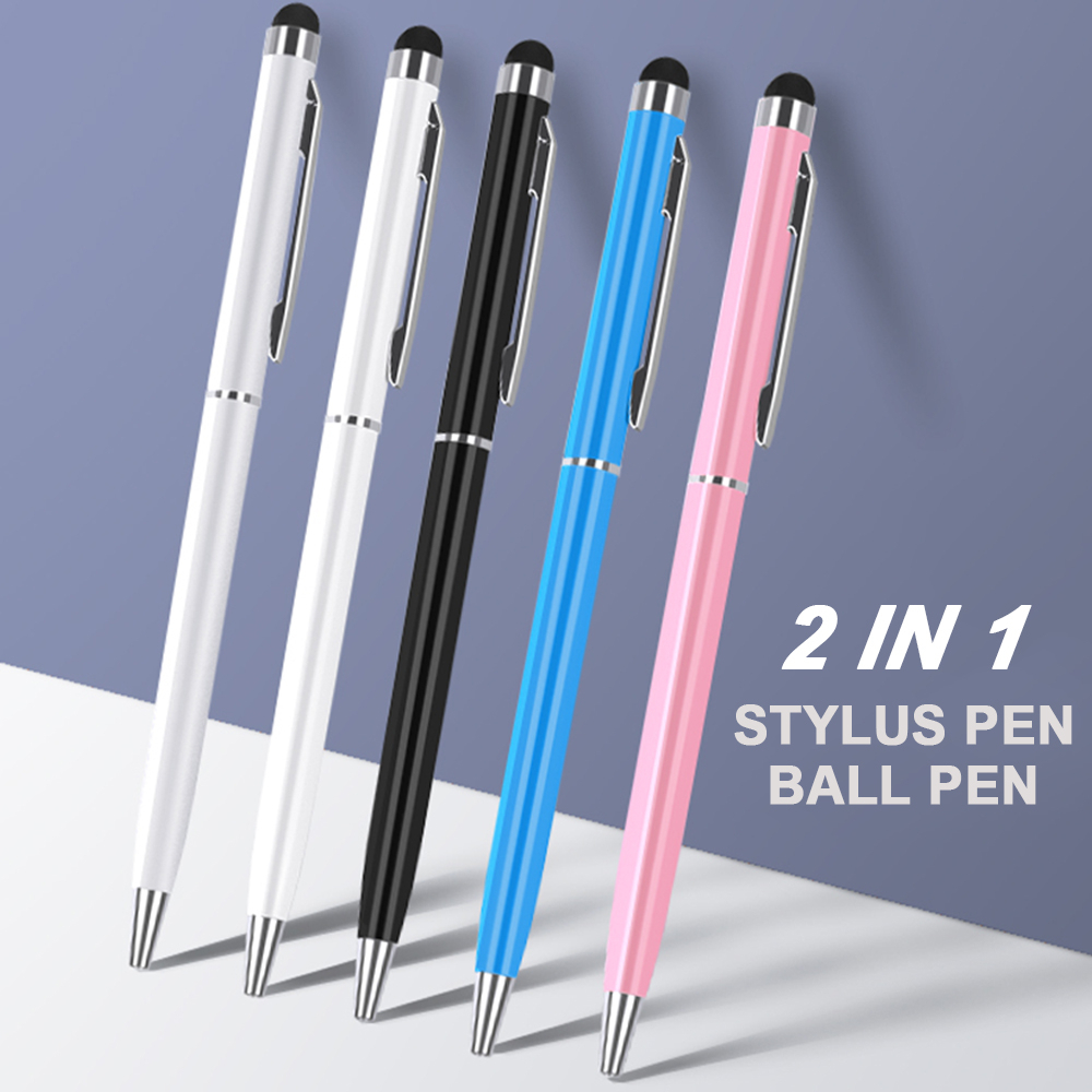 Jual Stylus Pen 2IN1 Ballpoint Pulpen Smartphone Hp Touchscreen Touch Screen Pena Sensitive ...